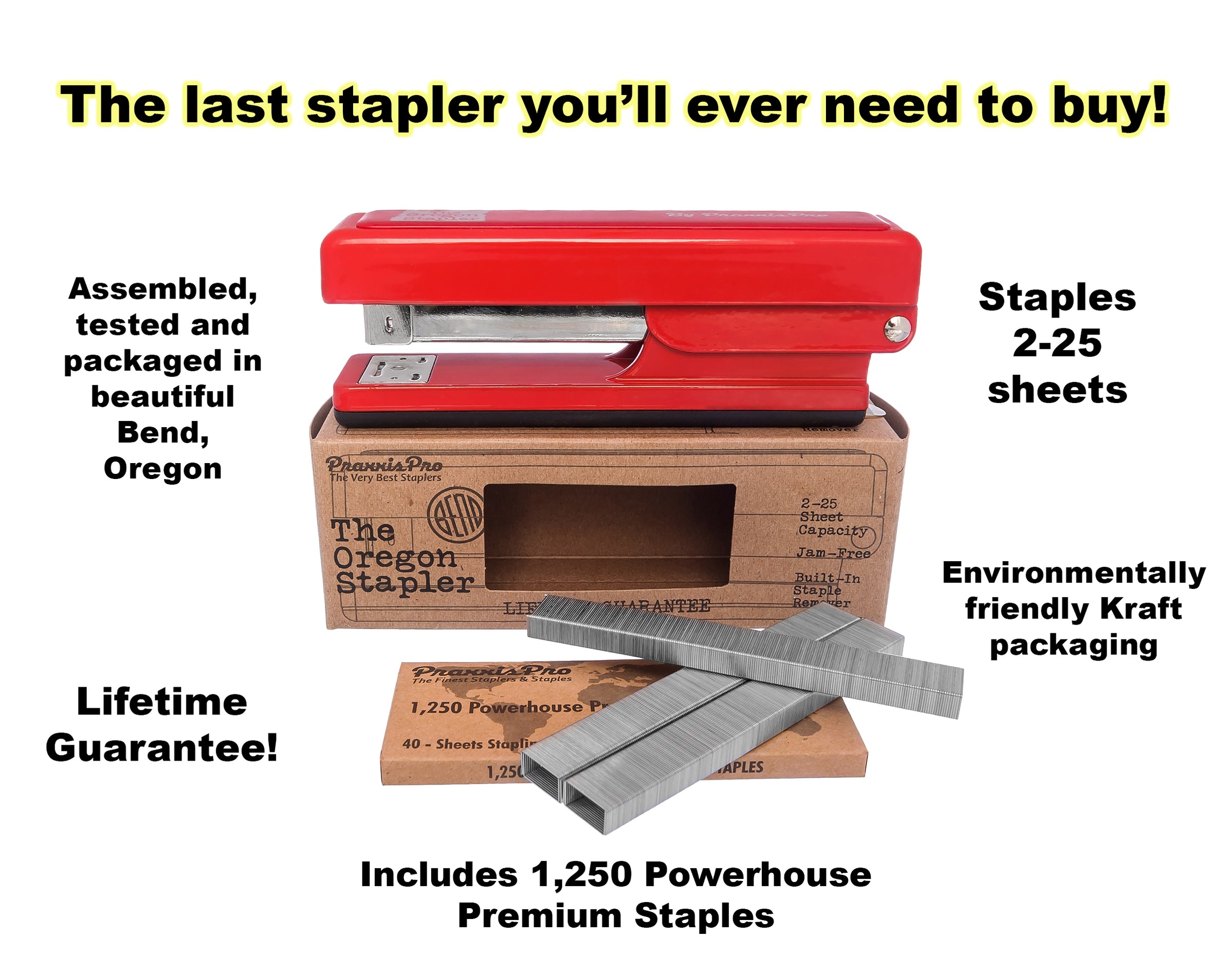 The Oregon Stapler - Built in America — PraxxisPro Office Essentials